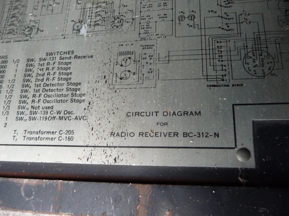 June 6 1944 - D-Day - the BC 312-N Signal Corps receiver : Audio-Station